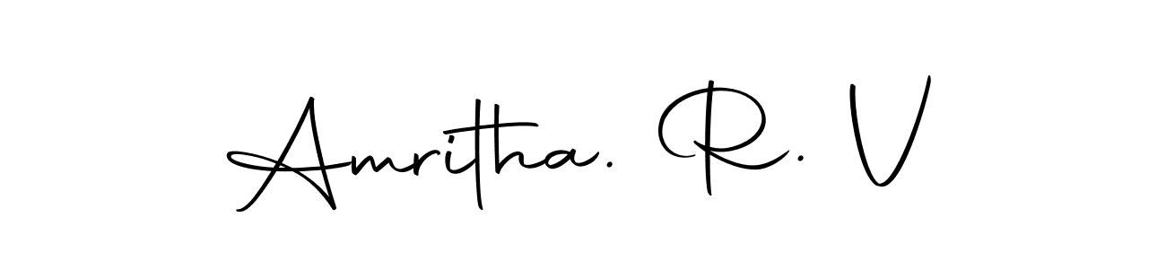 71+ Amritha. R. V Name Signature Style Ideas | Great Name Signature