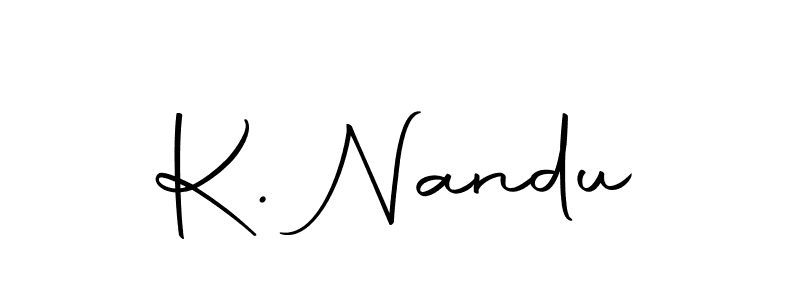 90+ K. Nandu Name Signature Style Ideas | Special Online Signature