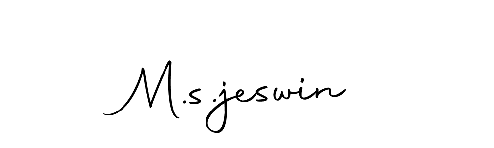 88+ M.s.jeswin Name Signature Style Ideas | Creative Name Signature