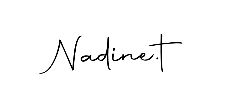 76+ Nadine.t Name Signature Style Ideas | New Online Autograph