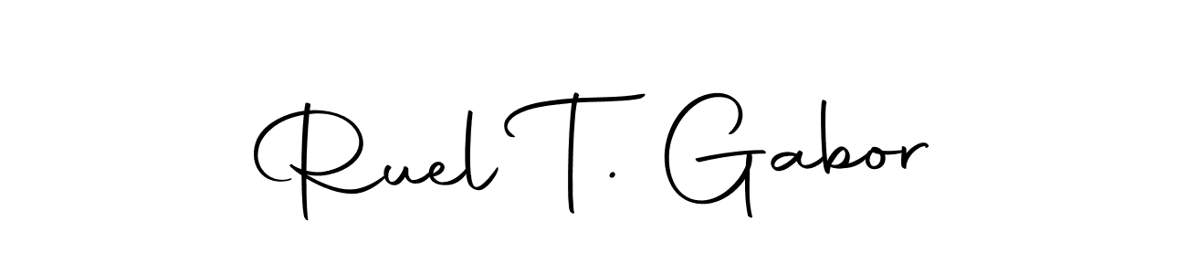 85+ Ruel T. Gabor Name Signature Style Ideas | Excellent eSignature