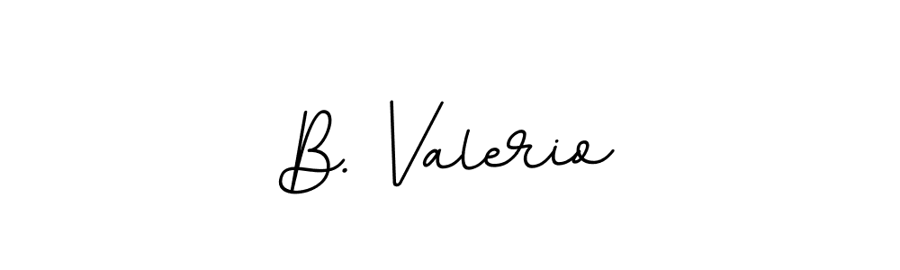 82+ B. Valerio Name Signature Style Ideas | Special eSignature