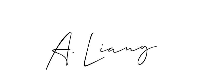 92+ A. Liang Name Signature Style Ideas | Ideal Autograph