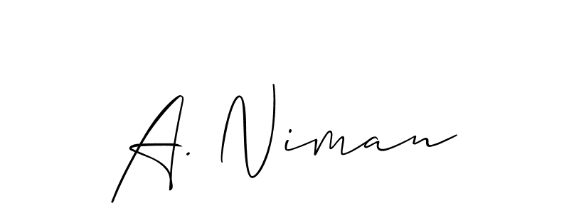 85+ A. Niman Name Signature Style Ideas | Cool Name Signature