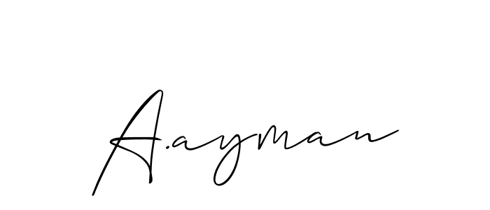 90+ A.ayman Name Signature Style Ideas | Ultimate E-Sign