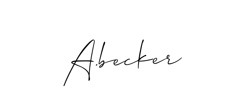 97+ A.becker Name Signature Style Ideas | Good E-Signature