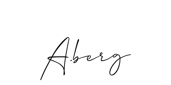 70+ A.berg Name Signature Style Ideas | FREE E-Sign
