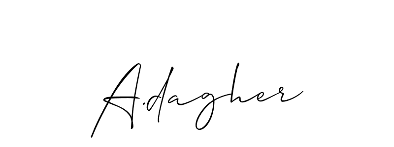 86+ A.dagher Name Signature Style Ideas | Perfect Electronic Sign