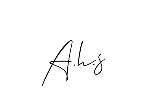 78+ A.h.s Name Signature Style Ideas | Amazing Electronic Signatures