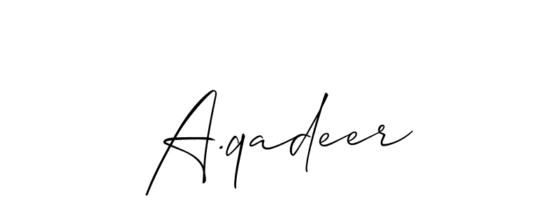 84+ A.qadeer Name Signature Style Ideas | Ultimate Online Signature