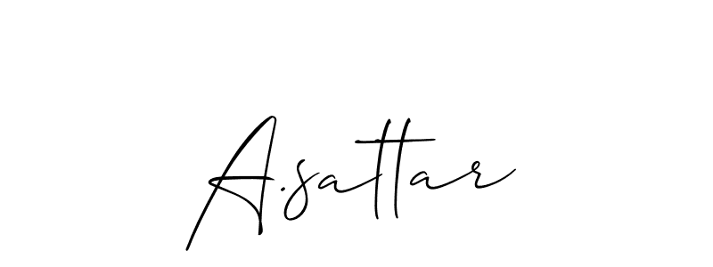 95+ A.sattar Name Signature Style Ideas | Special Electronic Sign