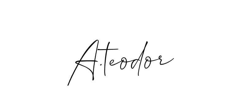 89+ A.teodor Name Signature Style Ideas | Free Online Autograph