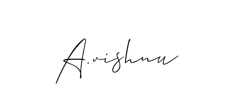 86+ A.vishnu Name Signature Style Ideas | Great Online Signature