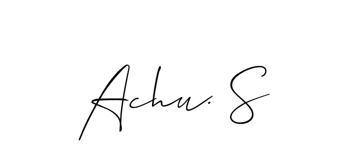 70+ Achu. S Name Signature Style Ideas | Amazing Electronic Signatures