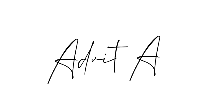 70+ Advit A Name Signature Style Ideas | Excellent Autograph
