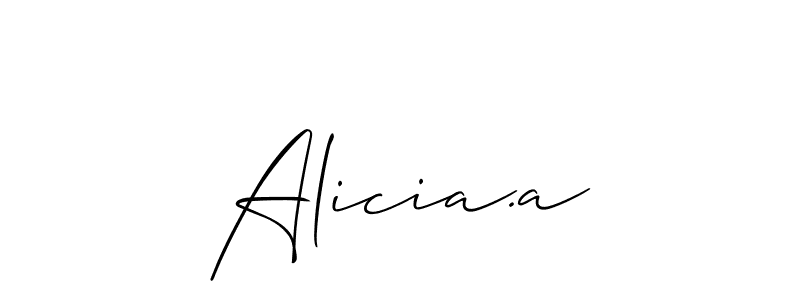 97+ Alicia.a Name Signature Style Ideas | Special Name Signature