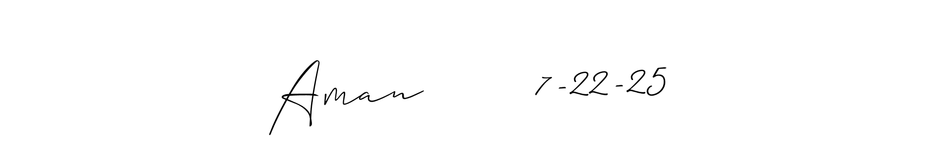 92+ Aman 7-22-25 Name Signature Style Ideas | Exclusive eSign