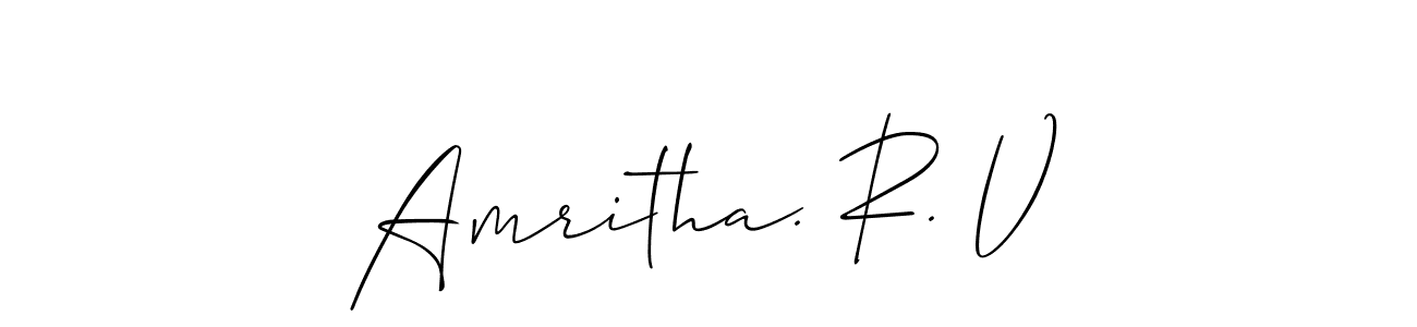 71+ Amritha. R. V Name Signature Style Ideas | Great Name Signature