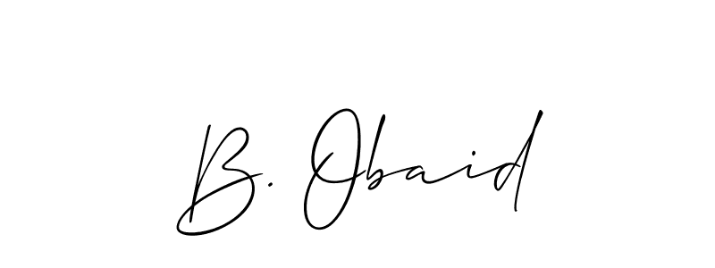 86+ B. Obaid Name Signature Style Ideas | Unique Autograph