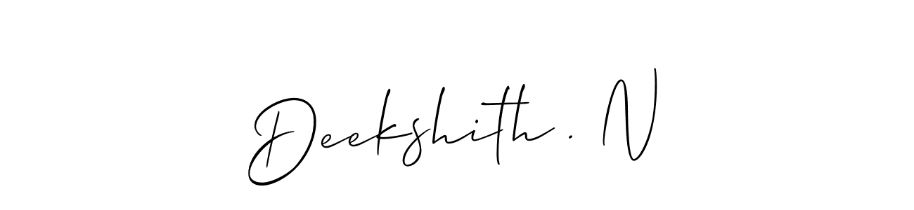 75+ Deekshith . N Name Signature Style Ideas | Excellent Autograph