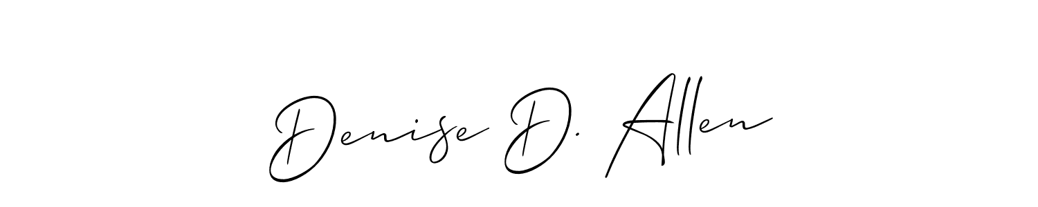 93+ Denise D. Allen Name Signature Style Ideas | Super Name Signature