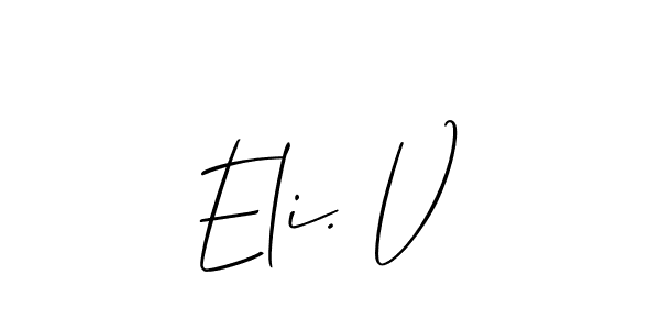 86+ Eli. V Name Signature Style Ideas | Latest Name Signature