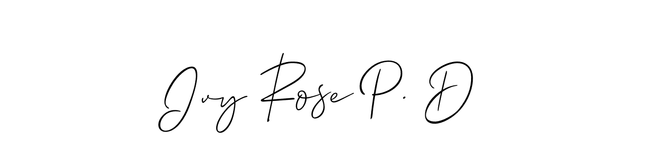 90+ Ivy Rose P. D Name Signature Style Ideas | New Autograph