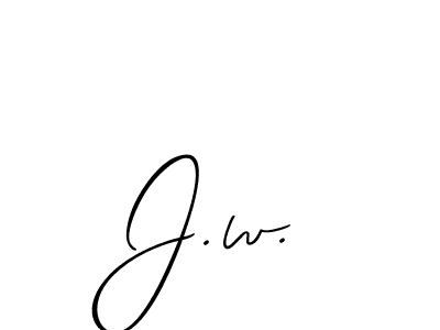 91+ J.w. Name Signature Style Ideas | Best Name Signature