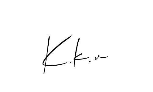 90+ K.k.v Name Signature Style Ideas | Amazing Electronic Sign