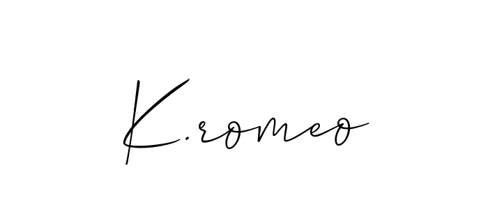 91+ K.romeo Name Signature Style Ideas | Creative eSign