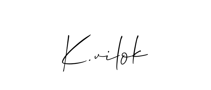 72+ K.vilok Name Signature Style Ideas | Unique Online Signature