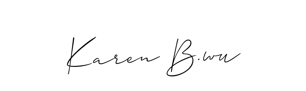 86+ Karen B.wu Name Signature Style Ideas | Outstanding Online Signature