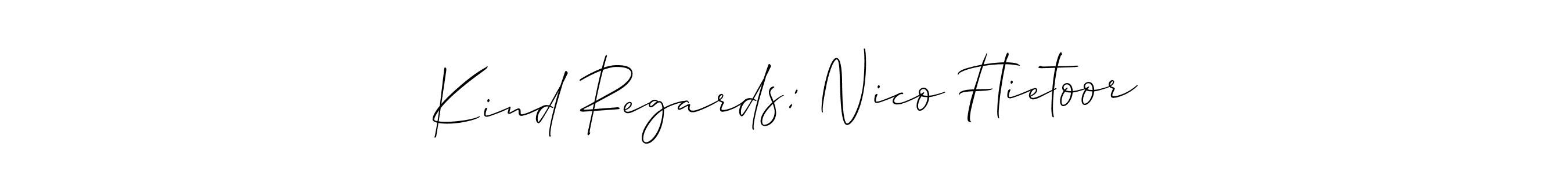 95+ Kind Regards: Nico Flietoor Name Signature Style Ideas | Perfect ...