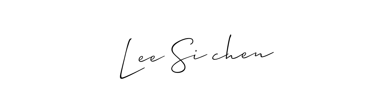 71+ Lee Si‑chen Name Signature Style Ideas | Superb Name Signature