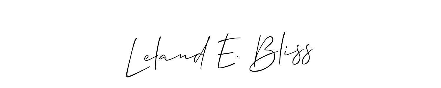 73+ Leland E. Bliss Name Signature Style Ideas | New E-Signature