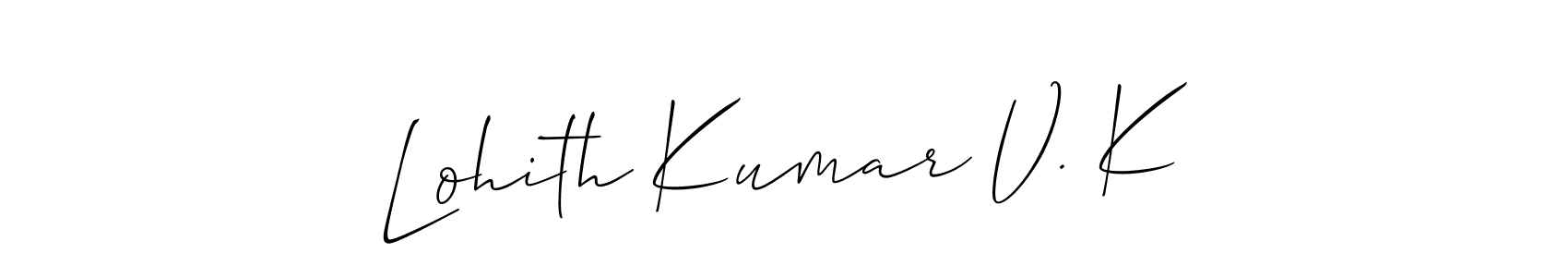 95+ Lohith Kumar V. K Name Signature Style Ideas | Excellent Autograph