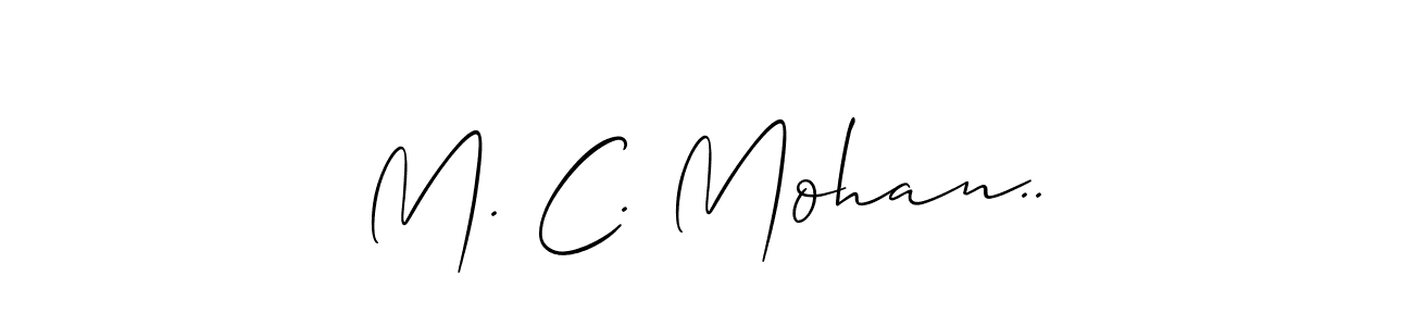 85+ M. C. Mohan.. Name Signature Style Ideas | Free eSign