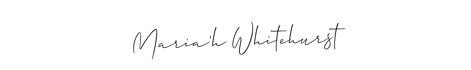 99+ Maria’h Whitehurst Name Signature Style Ideas | Unique eSignature