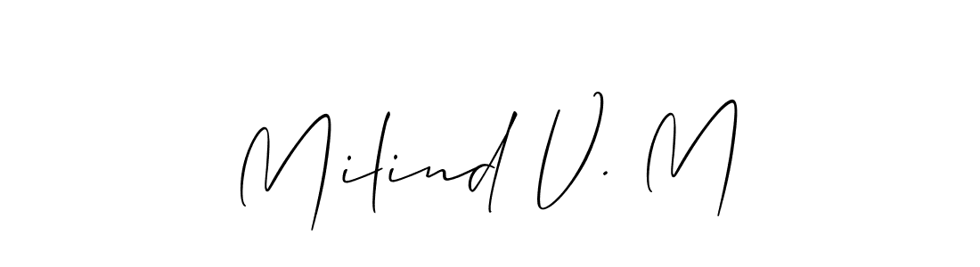 80+ Milind V. M Name Signature Style Ideas | Excellent Autograph