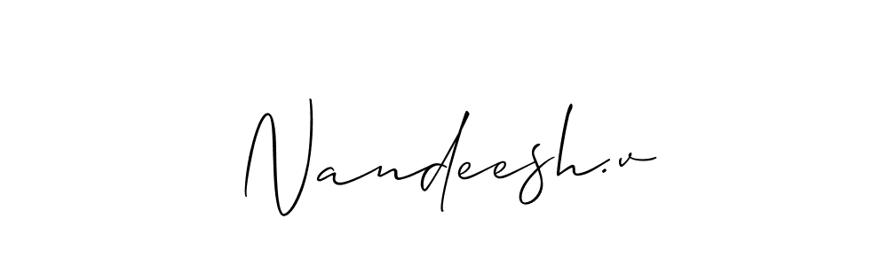 91+ Nandeesh.v Name Signature Style Ideas | Cool eSign