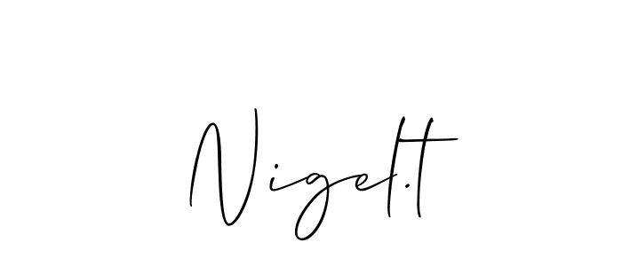 96+ Nigel.t Name Signature Style Ideas | Unique Autograph