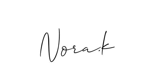 93+ Nora.k Name Signature Style Ideas | Latest eSignature