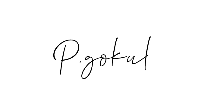 93+ P.gokul Name Signature Style Ideas | Unique Name Signature