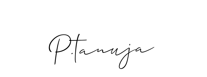 86+ P.tanuja Name Signature Style Ideas | Exclusive eSign