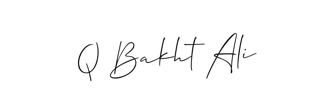 90+ Q Bakht Ali Name Signature Style Ideas | Wonderful Autograph
