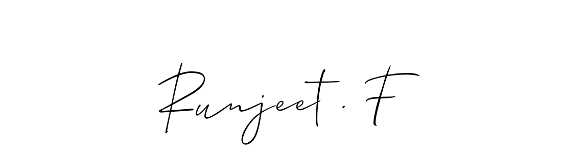 94+ Runjeet . F Name Signature Style Ideas | Fine Online Autograph