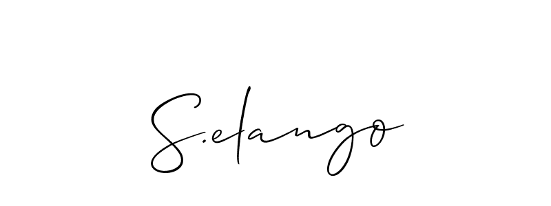 97+ S.elango Name Signature Style Ideas | Outstanding Electronic Sign