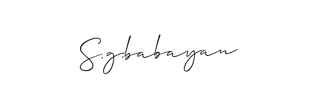 97+ S.g.babayan Name Signature Style Ideas | Awesome Autograph