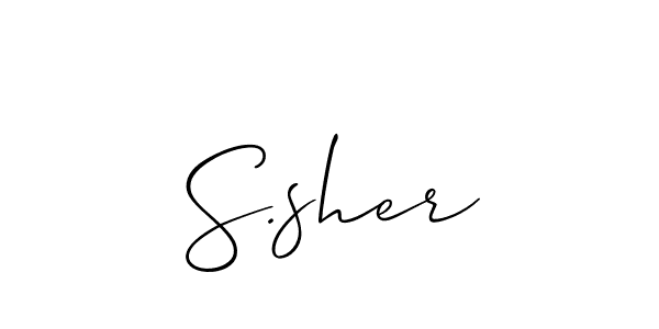75+ S.sher Name Signature Style Ideas | Creative Online Autograph