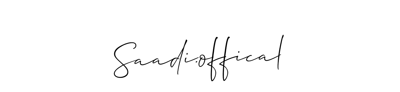 77+ Saadi.offical Name Signature Style Ideas | Ideal Name Signature